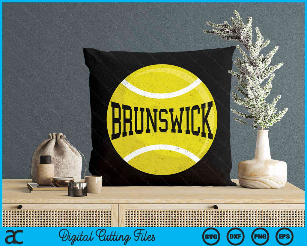 Brunswick Tennis Fan SVG PNG Digital Printable Files – creativeusarts