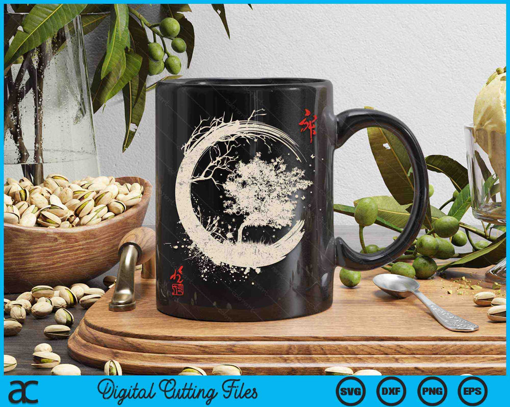 Buddhism Meditation Yoga Bonsai Zen Enso Circle Goa Karma SVG Files ...
