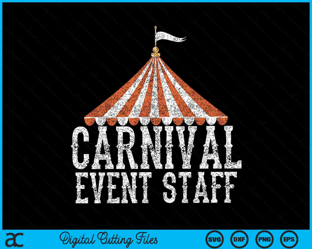 Carnival Event Staff Vintage Ringmaster Circus Security SVG PNG Files ...