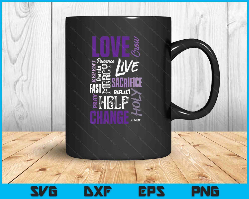 Catholic Lent And Easter Christian Lenten SVG PNG Digital Files ...