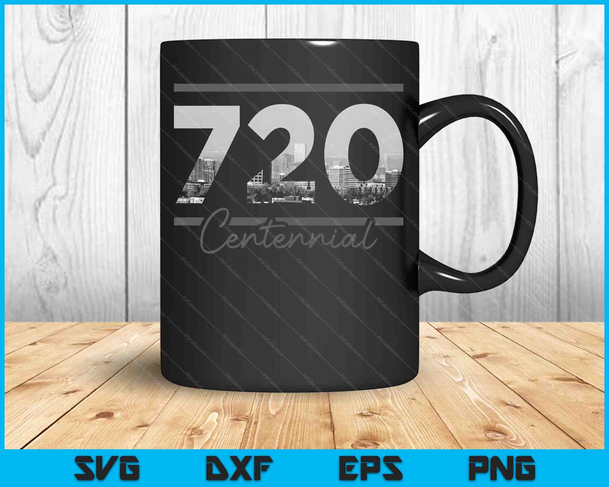 Centennial 720 Area Code Skyline Colorado Vintage SVG PNG Files ...