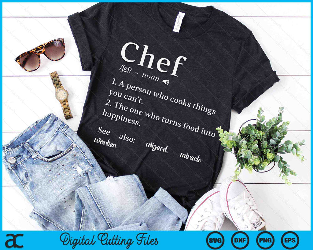 Chef Definition Line Saying Cook Cooking Chefs SVG PNG Printable Files ...