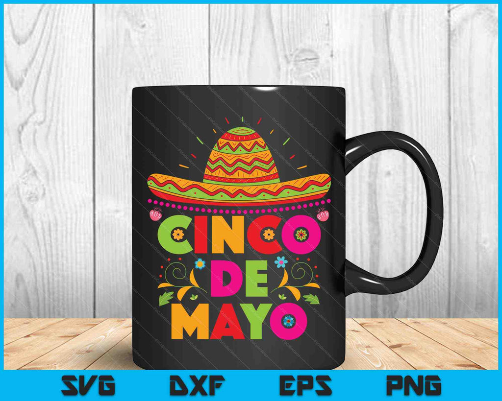 Cinco De Mayo Fiesta Surprise Camisa 5 De Mayo Mexico SVG PNG File ...