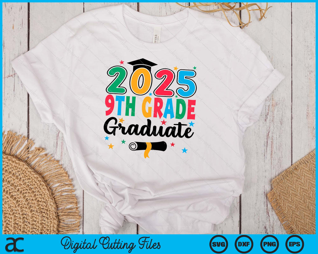 Class 2025 9th Grade Graduate Preschool Graduation SVG Cutting Files ...