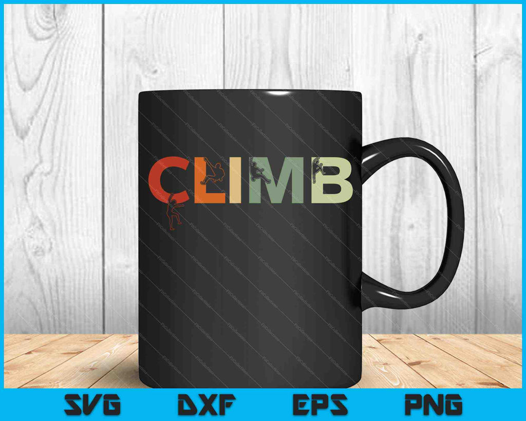 Climbing Bouldering Rock Climber Climbing SVG PNG Cutting Printable Fi ...