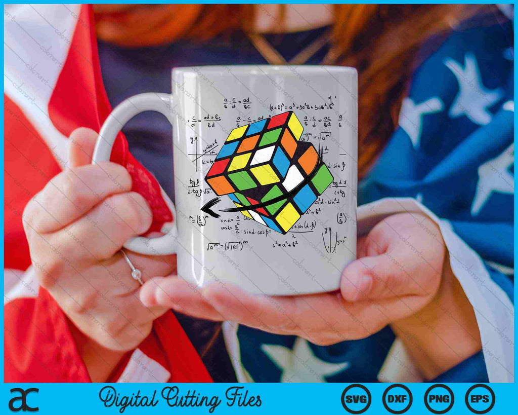 Cool Math Rubiks Cube Player Math Lovers SVG PNG Digital Cutting Files ...