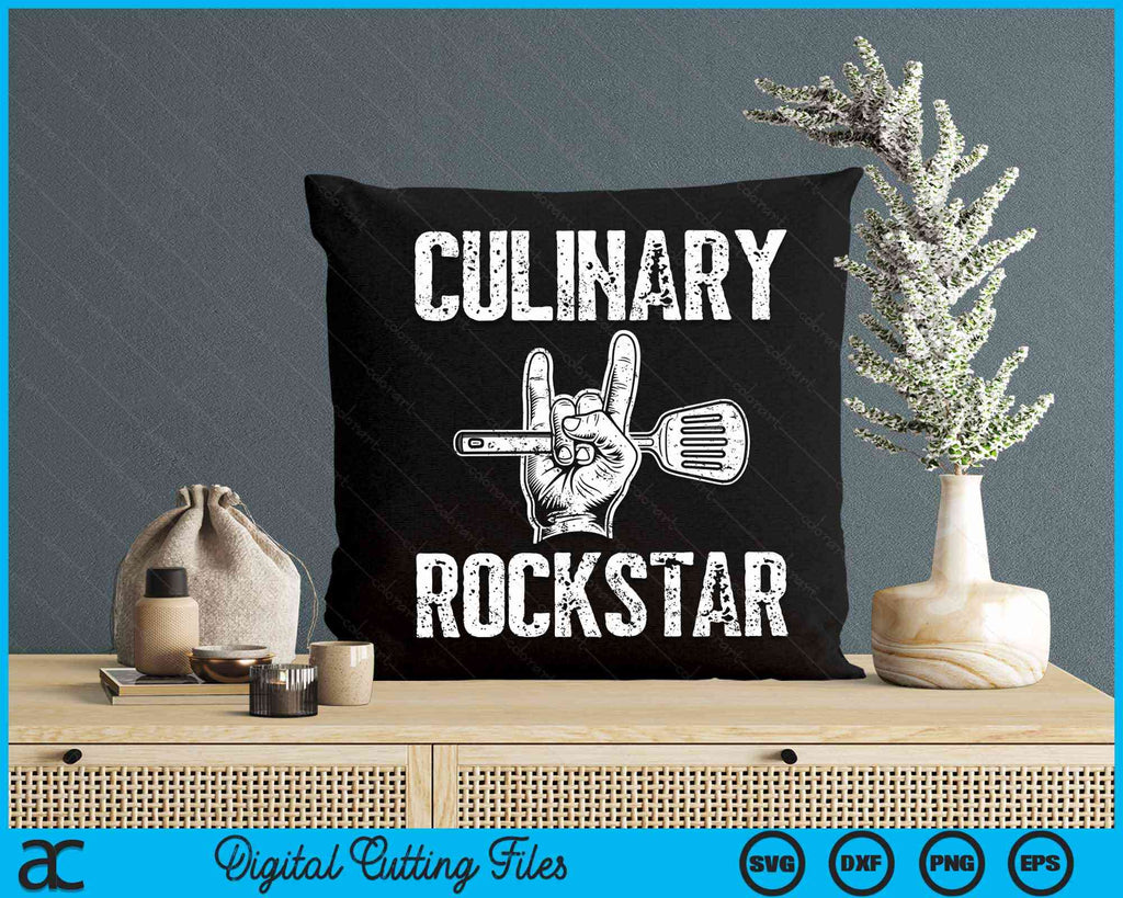 Culinary Rockstar Funny Culinary Chef Cook Culinary Lover SVG Files ...