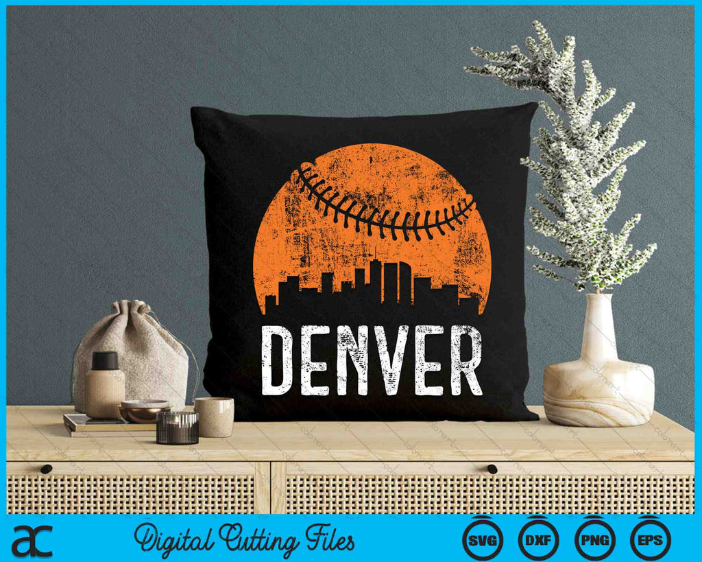 Denver Skyline Denver Baseball SVG PNG Printable Cutting Files ...