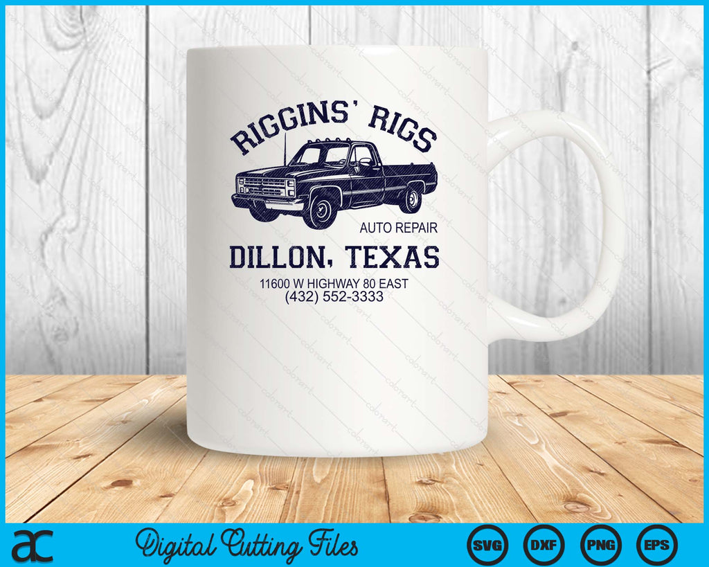 Dillon Texas Friday Night Football Player Fan Riggins Rigs SVG Files ...