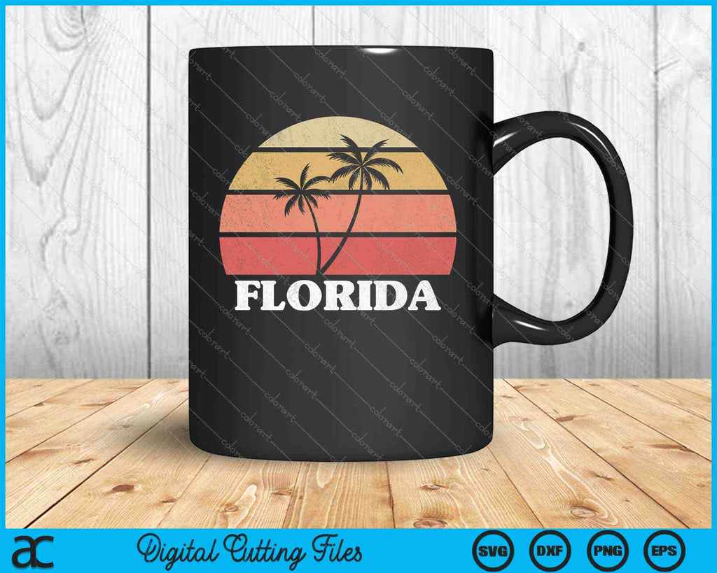 Florida Keys FL Vintage 70s Retro Throwback SVG PNG Files – creativeusarts
