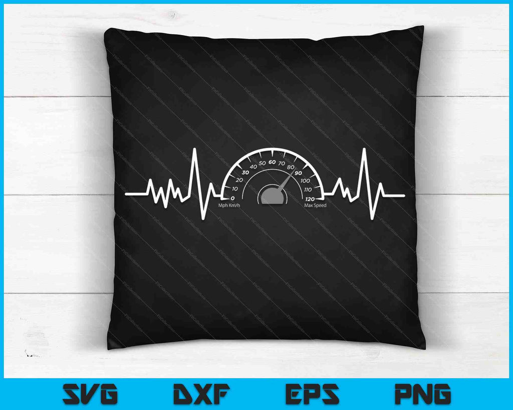 Funny Car Speedometer Auto Mechanic Guys Heartbeat Gift SVG PNG Files ...