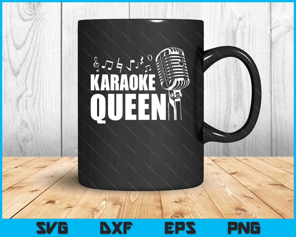 Karaoke Designs For Women Singing Music Lovers SVG PNG Cutting Files ...