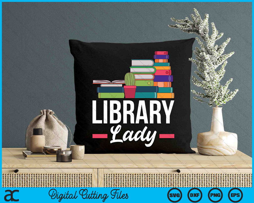 Library Lady Librarian Library Assistant SVG PNG Digital Cutting Files ...