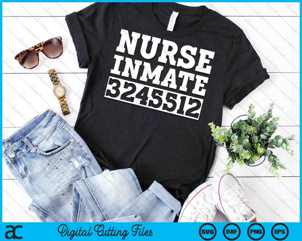 Nurse Prisoner Jail Costume Nurse Inmate 3245512 SVG PNG Files ...