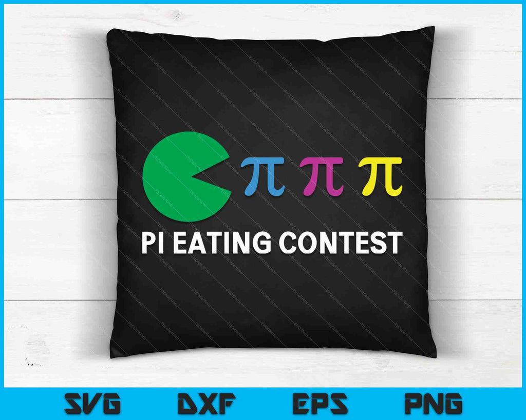 Pi Day Math Science Pi Eating Contest Mix SVG Digital Printable Files ...