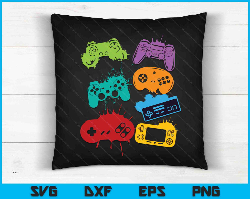 Gamer Control Gamepad Video Game Controller Gamepad Gamer SVG Files ...