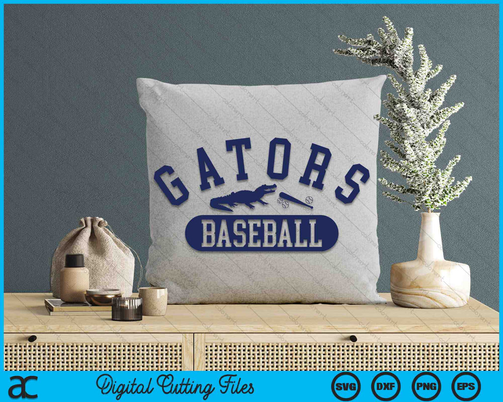 Gator Baseall State of Florida Baseball Jersey Gators SVG Files ...