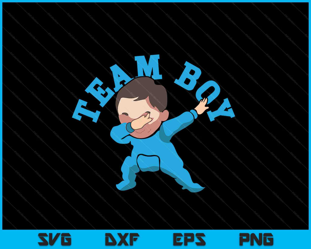 Gender Reveal Party Team Boy SVG PNG Cutting Printable Files ...