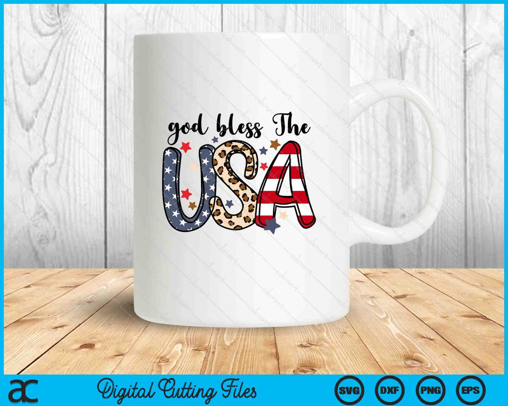 God Bless The USA 4th Of July SVG PNG Digital Printable Files ...