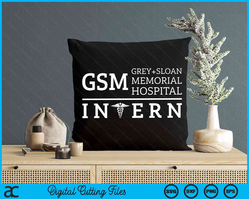 Grey Sloan Memorial Hospital Intern SVG PNG Digital Cutting Files ...