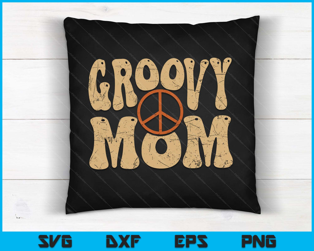 Groovy Mom 70s Aesthetic Nostalgia 1970's Retro SVG PNG Digital Files ...