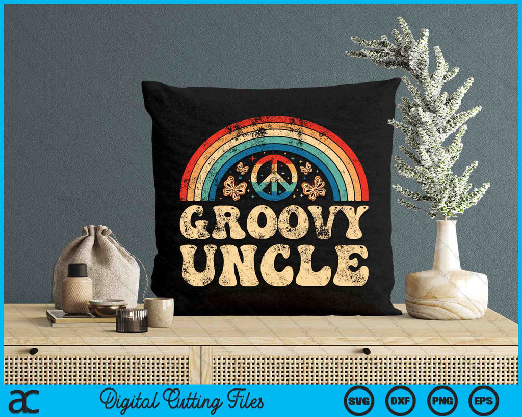 Groovy Uncle 70s Aesthetic Nostalgia 1970's Retro SVG PNG Files ...