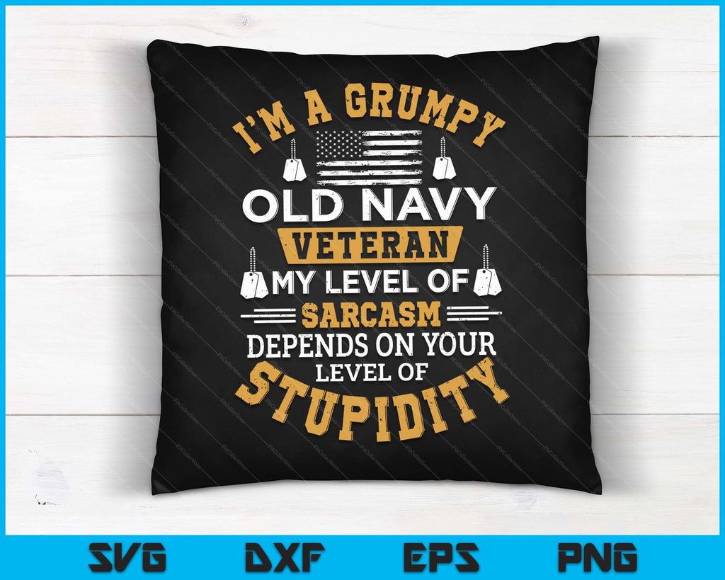 Grumpy Old Veteran Patriotic Funny Military Veteran USA SVG PNG Files ...