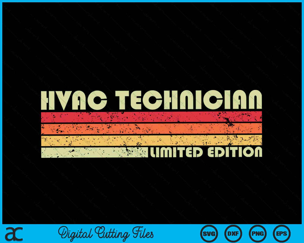 HVAC TECHNICIAN Funny Job Title Profession Birthday SVG PNG Files ...