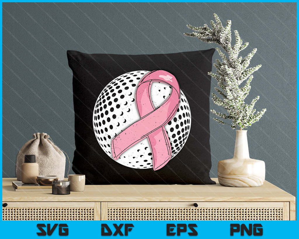 Hockey Pink Ribbon Breast Cancer Awareness Sport Lover SVG PNG Files ...