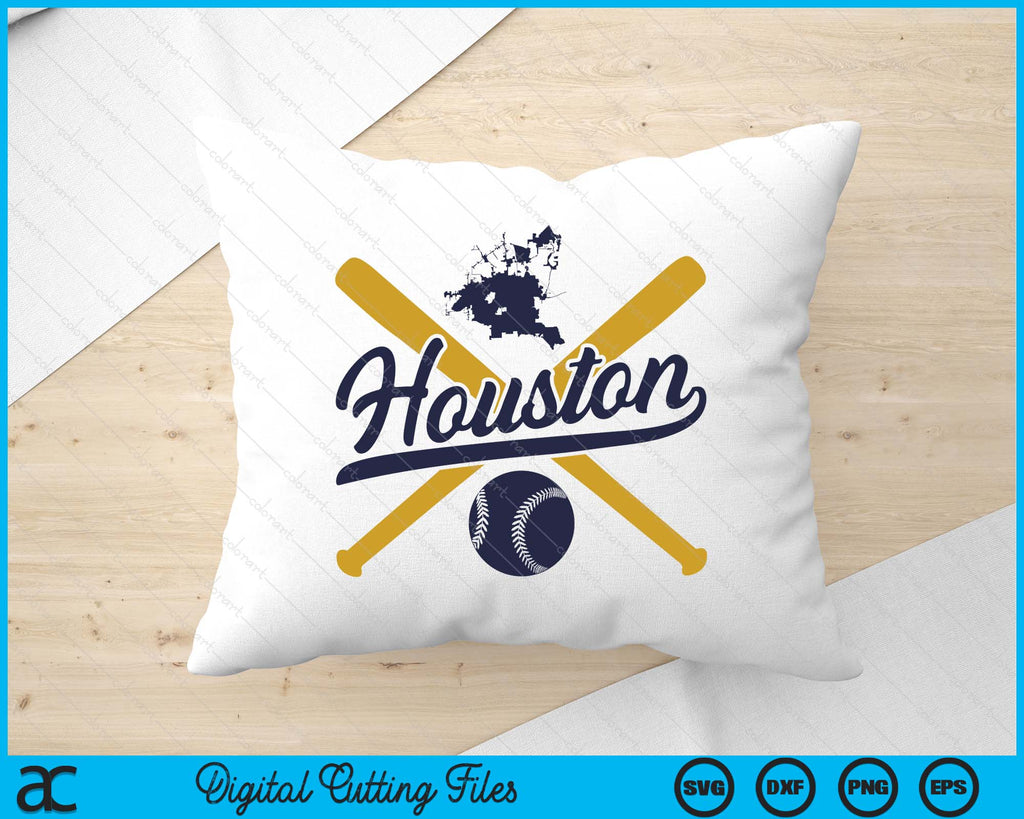 Houston Baseball Vintage Wisconsin Pride Love City SVG Cutting Files ...