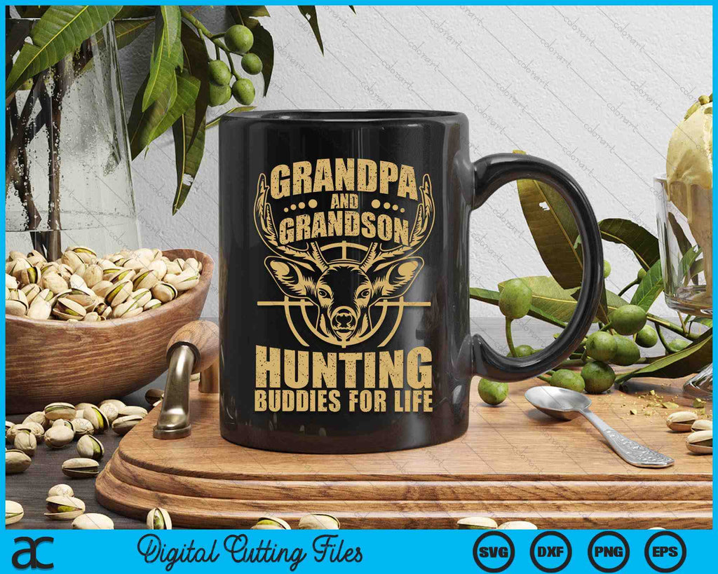 Hunting Buddy Grandpa And Grandson Hunting SVG PNG Printable Files ...