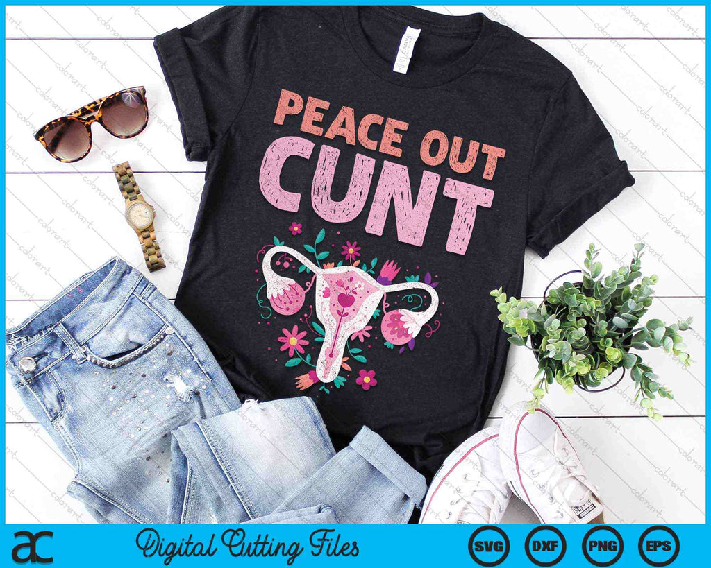 Hysterectomy Peace Out Uterus SVG PNG Digital Cutting Files ...