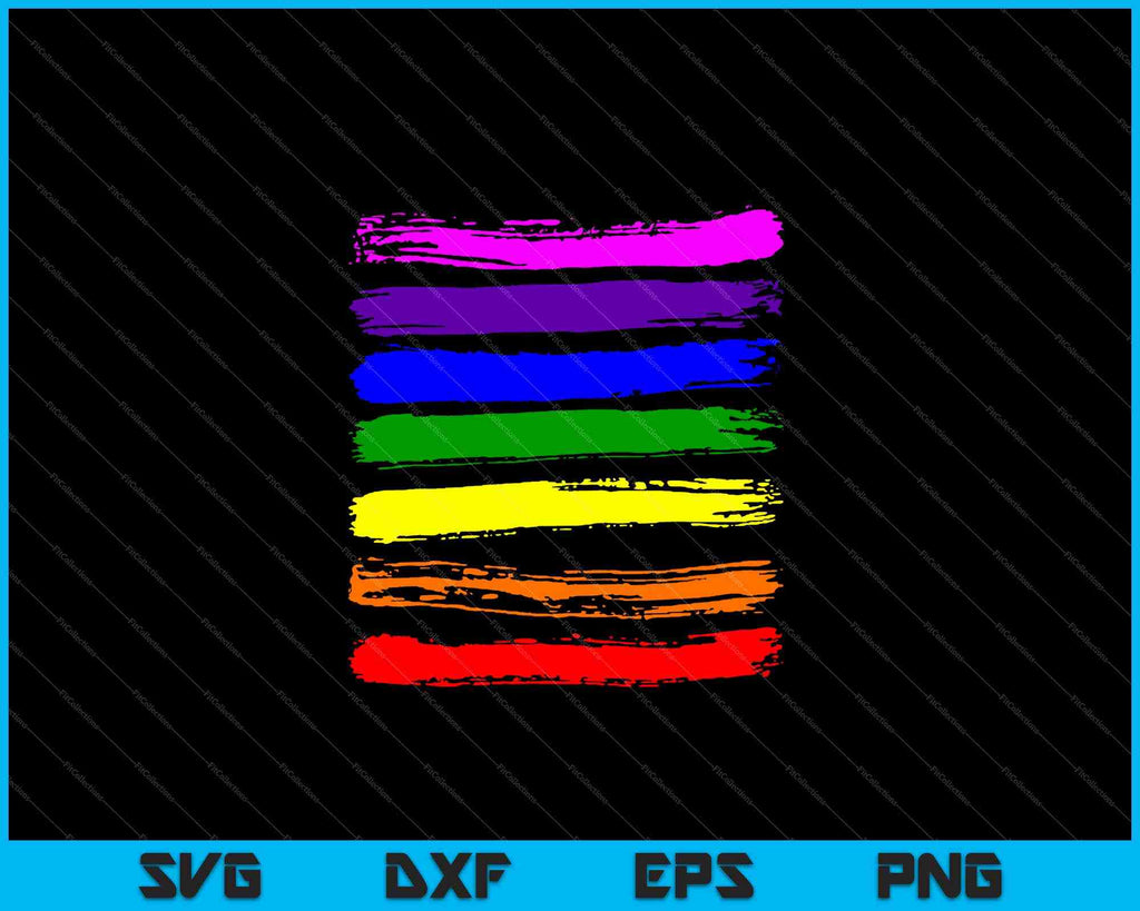 LGBT Gay Pride Flag SVG PNG Cutting Printable Files – creativeusarts