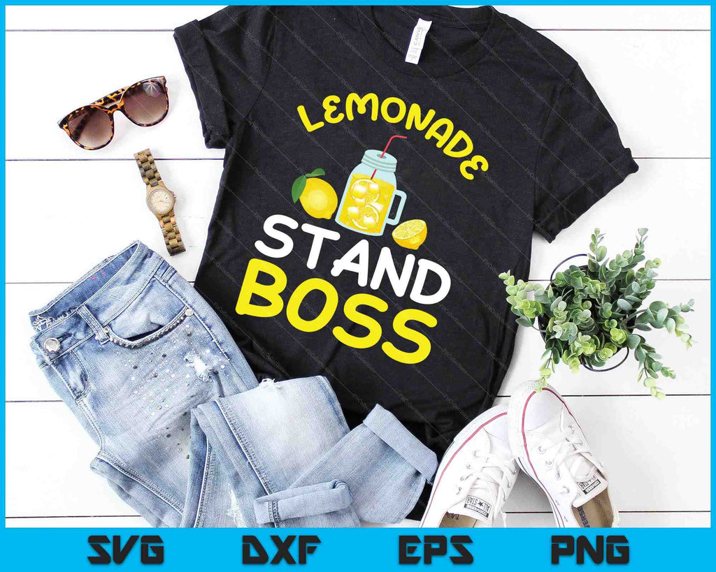 Lemonade Stand Boss Lemon Juice SVG PNG Digital Cutting Files ...