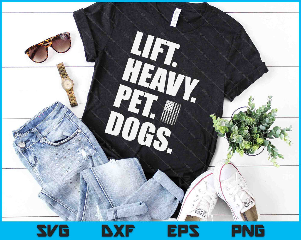 Lift Heavy Pet Dogs Weightlifting SVG PNG Digital Printable Files ...