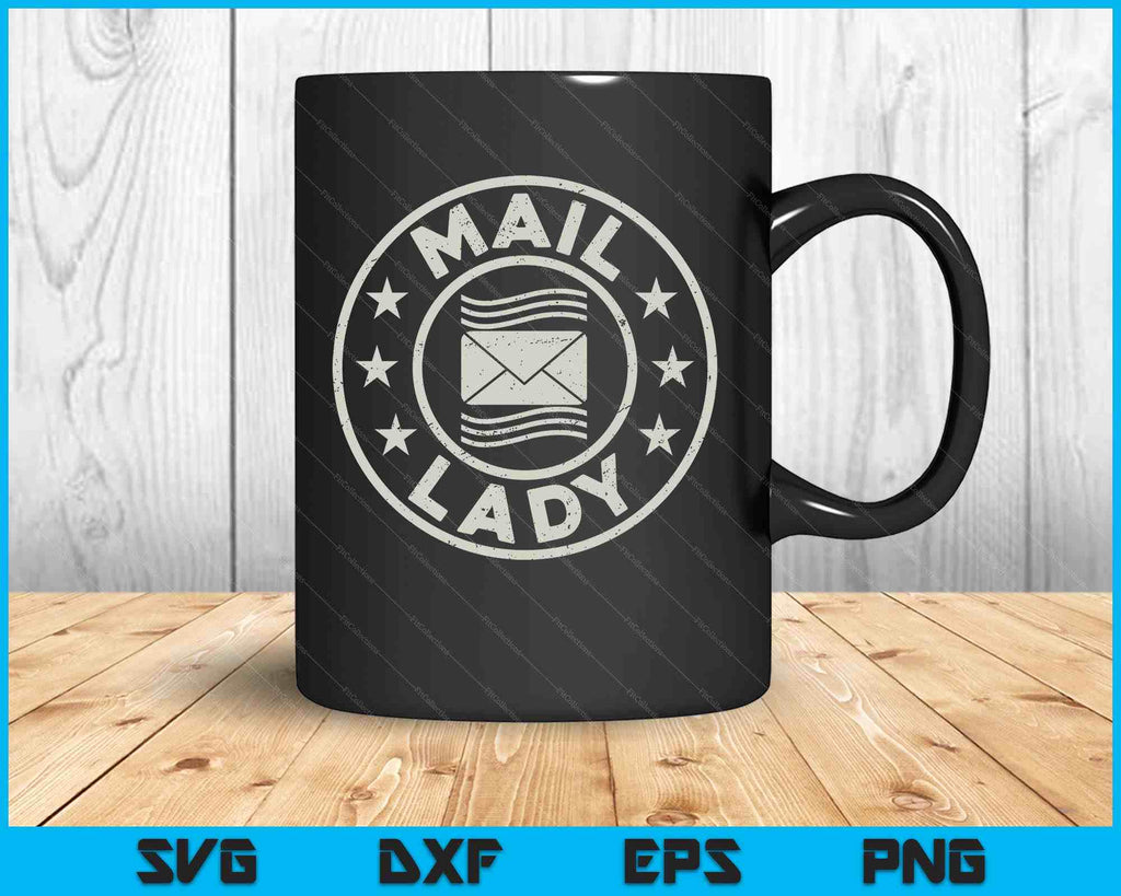 Mail Lady Postal Worker Appreciation Stamp World Post Day SVG PNG File ...