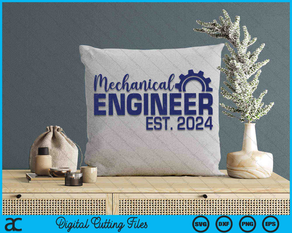 Mechanical Engineer Graduation 2024 SVG PNG Digital Cutting Files ...