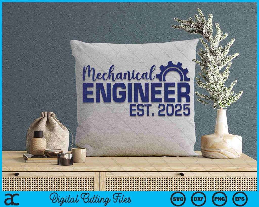 Mechanical Engineer Graduation 2025 SVG PNG Digital Cutting Files ...