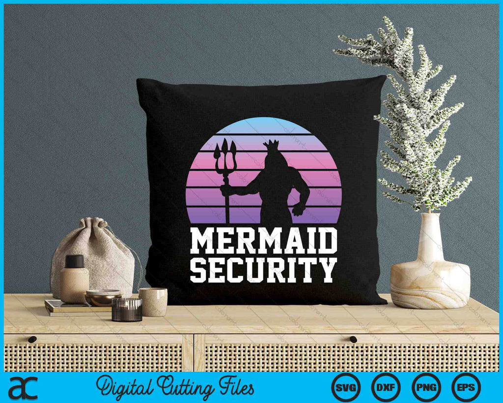 Mermaid Security Vintage SVG PNG Digital Cutting Files – creativeusarts
