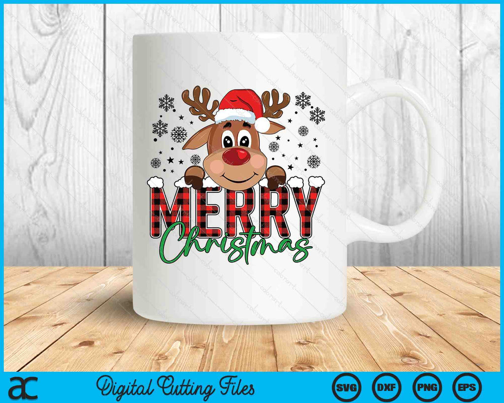 Merry Christmas Reindeer Men Women Family Matching Reindeer SVG PNG ...