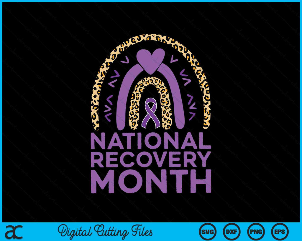 National Recovery Month Warrior Addiction Awareness SVG PNG Files ...
