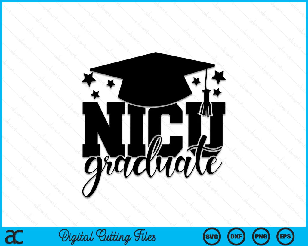 Nicu Graduate SVG PNG Files – creativeusarts