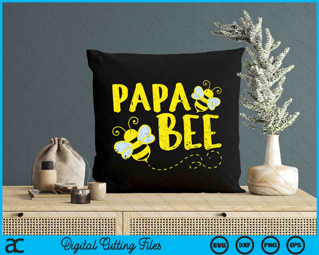 Papa Bee Family Matching Beekeeping Papa SVG PNG Digital Cutting Files ...
