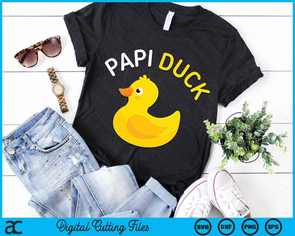 Papi Duck Rubber Duck Dad SVG PNG Digital Cutting File – creativeusarts