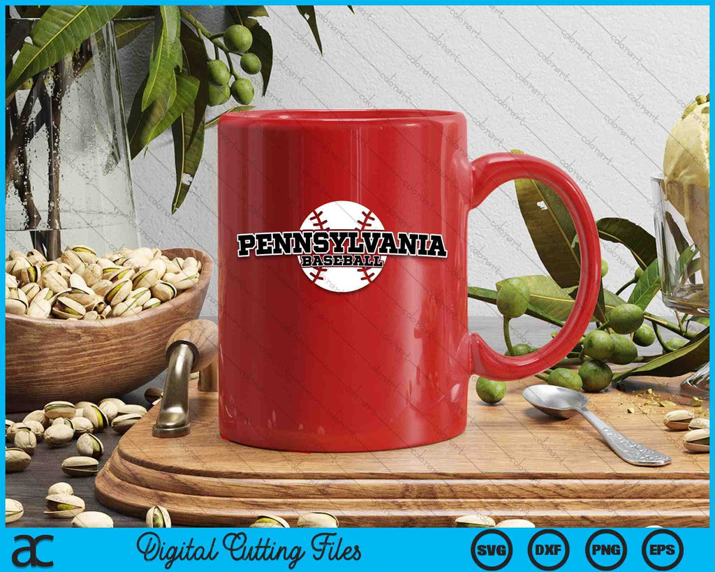 Pennsylvania Baseball Block Font SVG PNG Digital Cutting Files ...