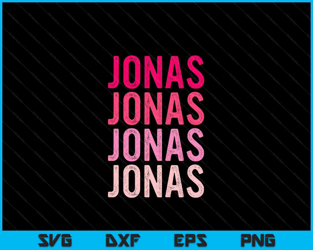 Personalized Name Jonas I Love Jonas SVG PNG Digital Cutting Files ...