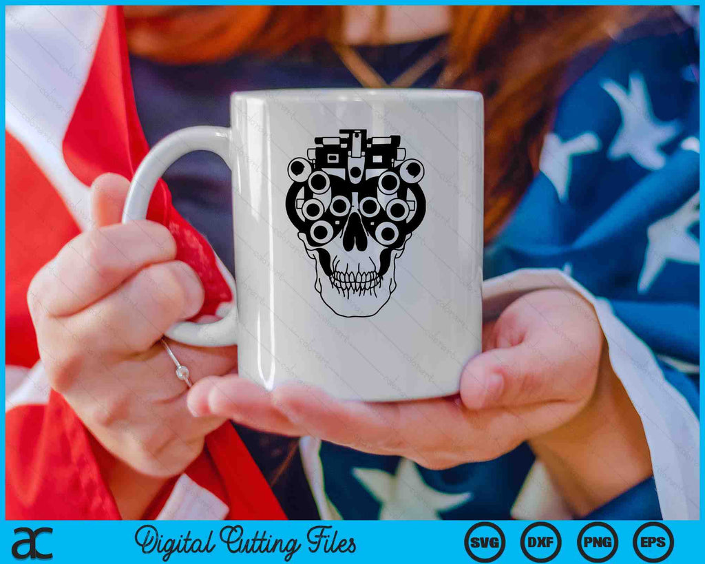 Phoropter Skeleton Optometrist Optician Halloween SVG PNG Files ...