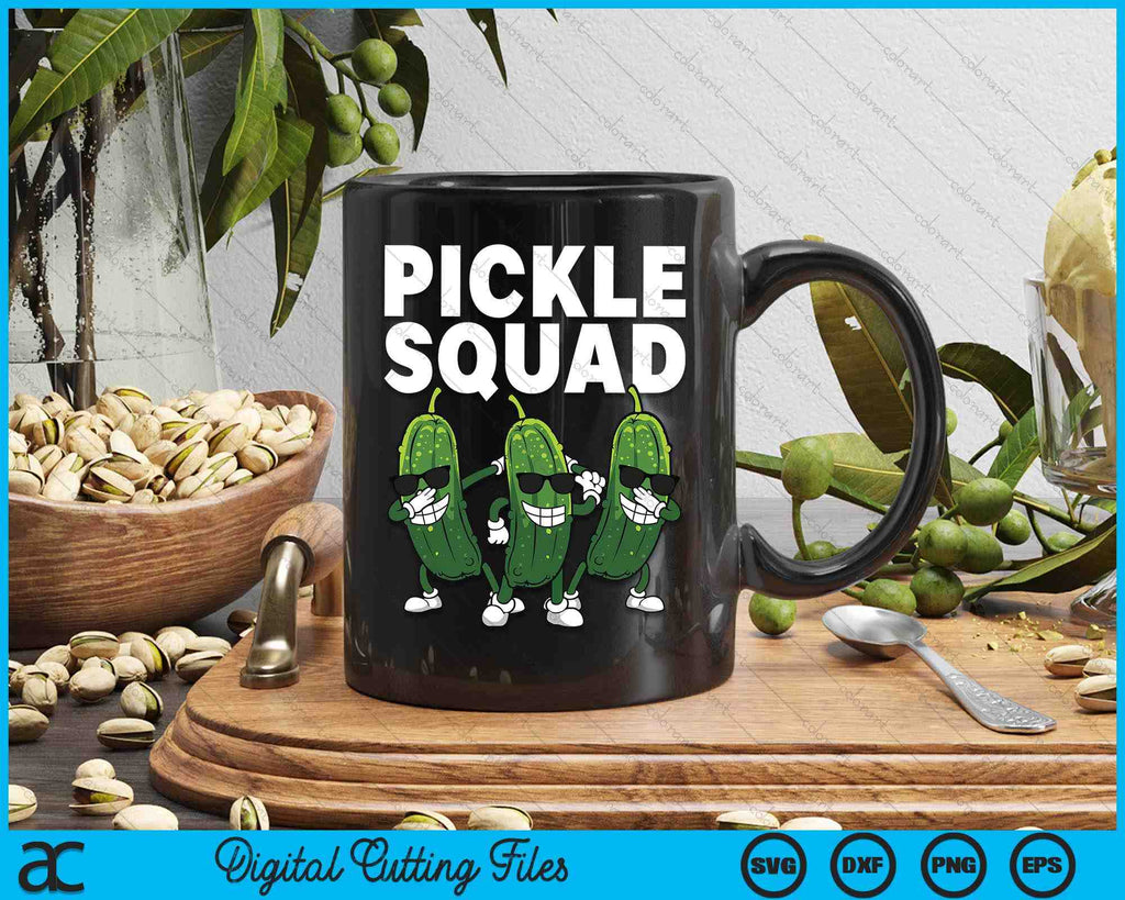 Pickle Squad Art For Men Women Kids Cucumber Pickle Lover SVG PNG File ...