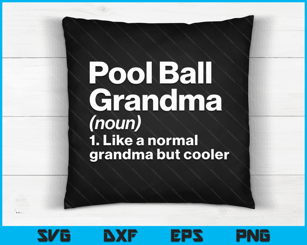 Pool Ball oma definitie grappige & Sassy sport SVG afdrukbare bestanden ...
