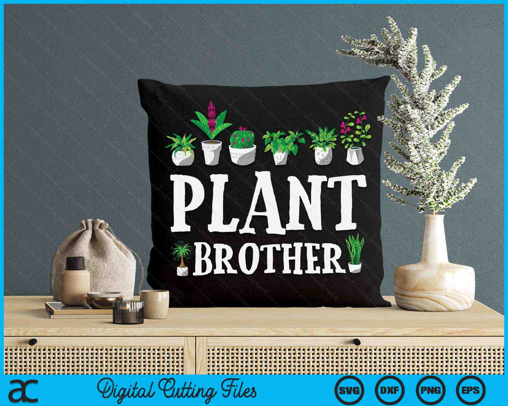 Potted Plant Brother SVG PNG Digital Cutting Files – creativeusarts